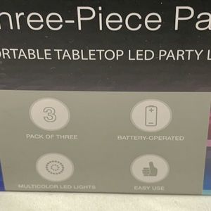 Brookstone | Other | Brookstone 3 Piece Party Pack Portable Led Party ...